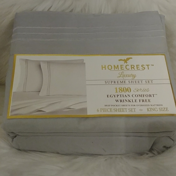 Homecrest Luxury | Bedding | Homecrest Luxury 80 Gray King Size Sheet ...